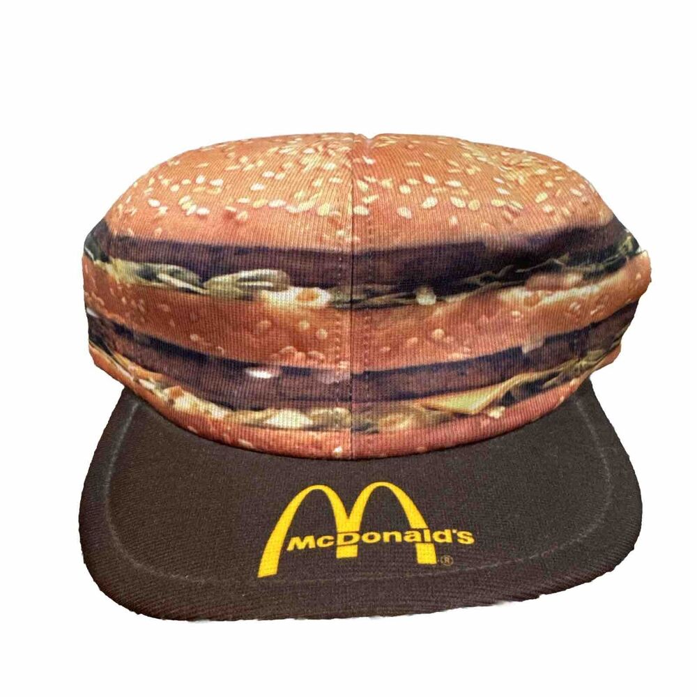 Vintage 1980s Mcdonald’s Big Mac All Over Print Hat F… - Gem